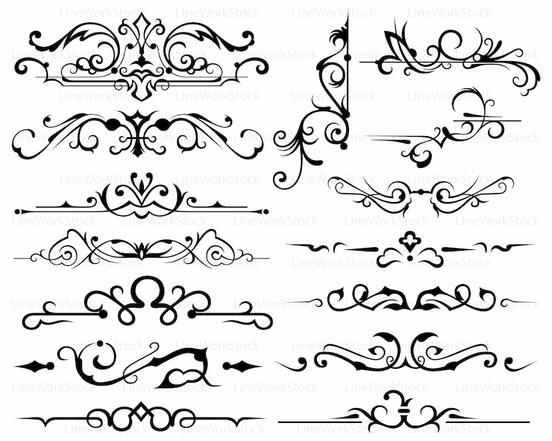 Swirl Svg/scroll Clipart/swirl Svg/swirl Silhouette/scroll Cricut/swirl ...