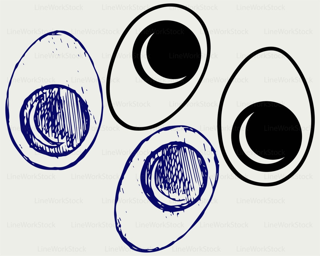 Huevos hervidos svg / food clipart / egg svg / silueta hervida - Etsy ...