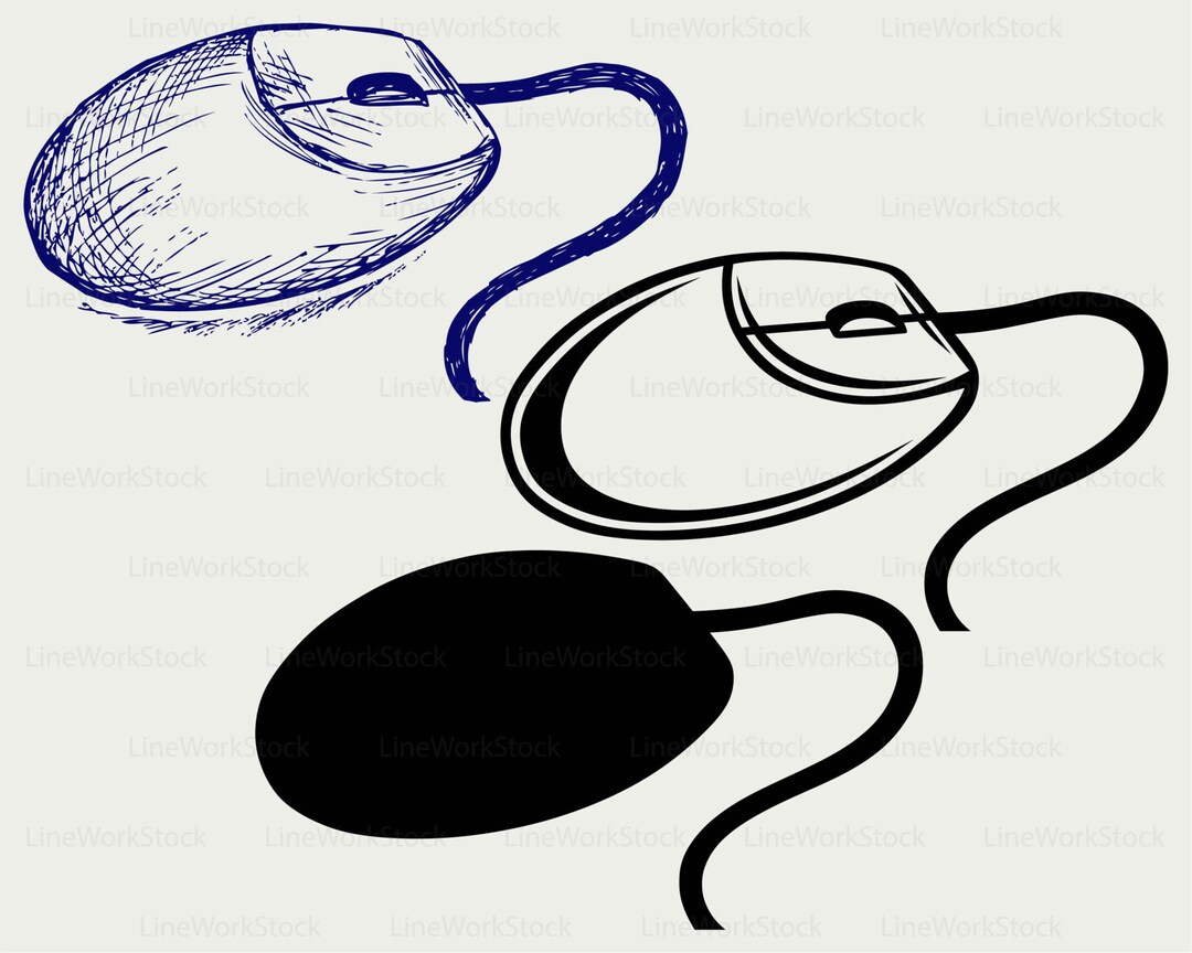 Computer Mouse Svg/computer Mouse Clipart/computer Mouse - Etsy