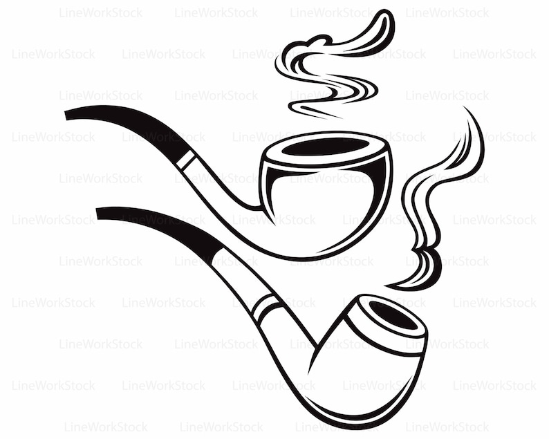 Fumar pipa svg/pipe clipart/pipe svg/smoking pipe - Etsy España