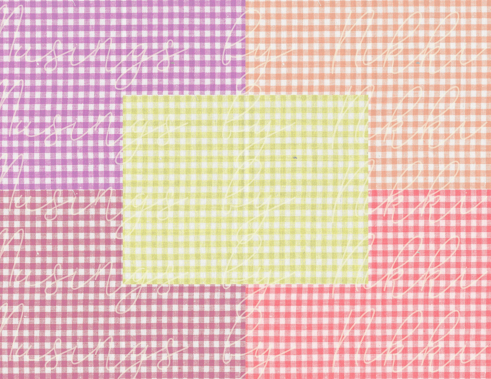 Pastel Gingham Digital Paper Pack Fabric Paper Quilted | Etsy
