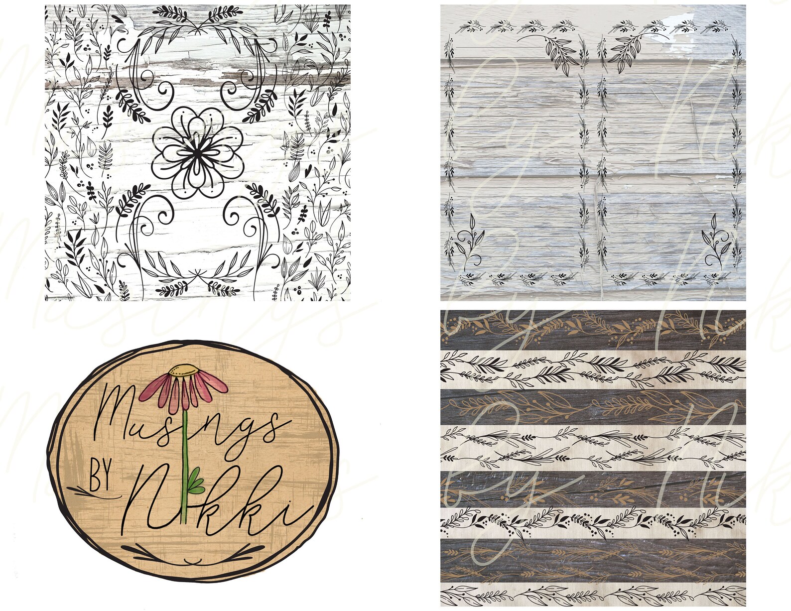 Farmhouse Fresh Traveler's Notebook Size Digital Journal | Etsy