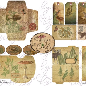 Wild Wood Wonder-rustic Shabby Nature Forest Journal Kit - 16 Pages for ...