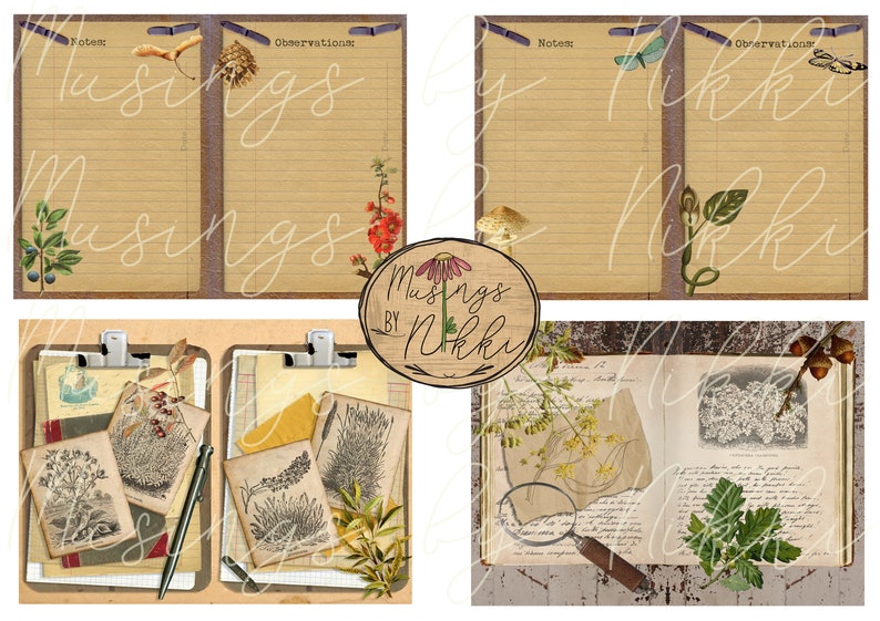 The Naturalist Digital Journal Kit Field Notes Vintage - Etsy Australia