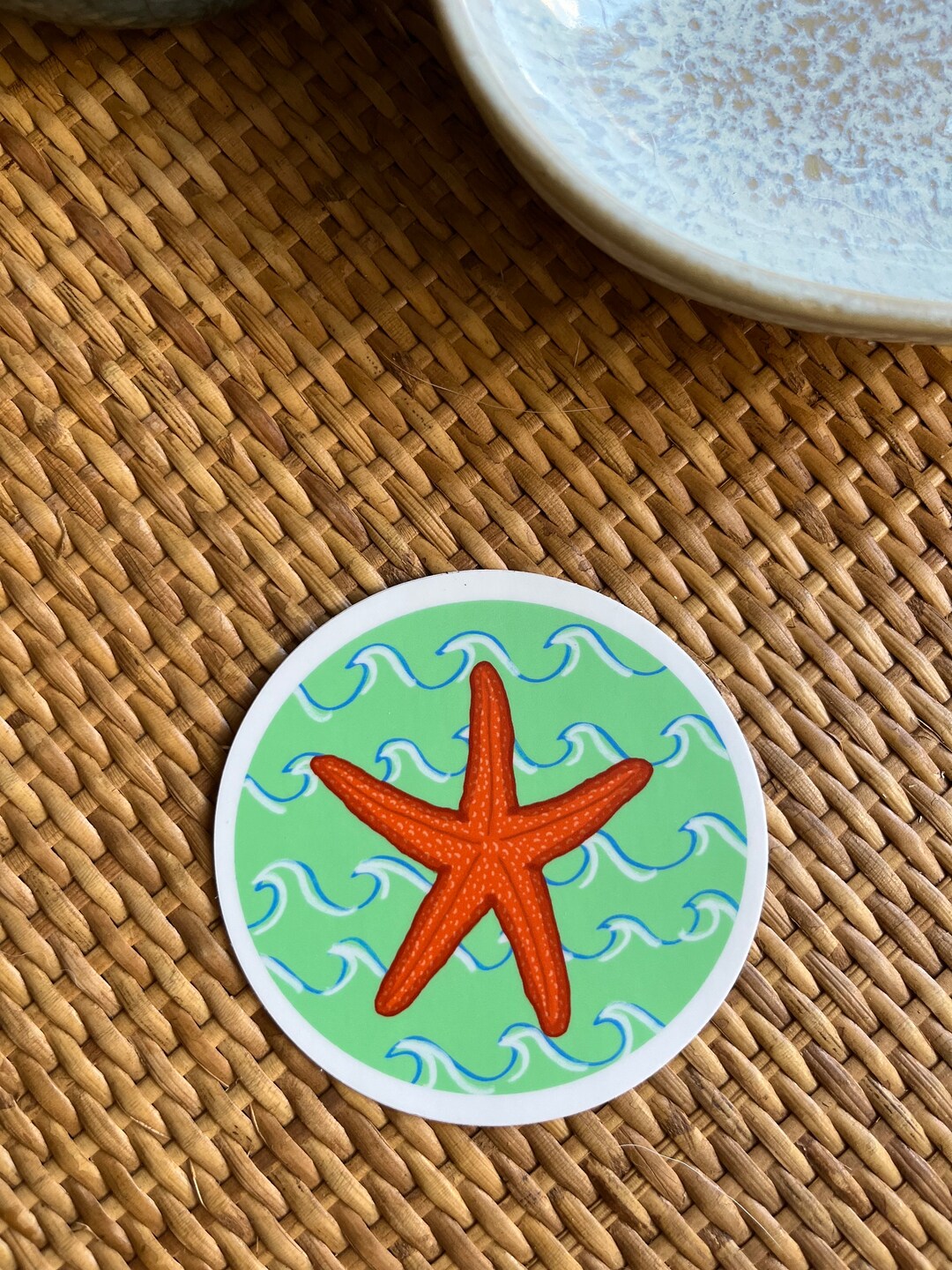 Wavy Sea Star Sticker - Etsy