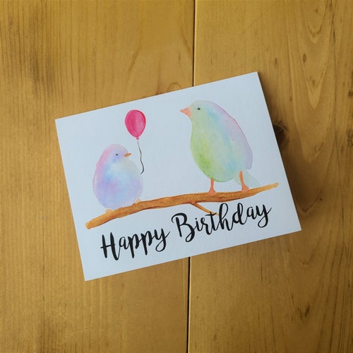 Happy Birthday Card Digital Download Greeting Card Instant - Etsy