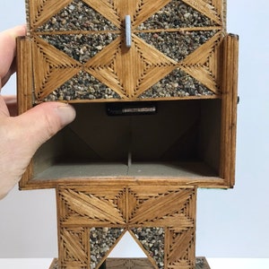 Exceptional Matchstick Clock- Prison Art, Folk Art, Vintage - Etsy