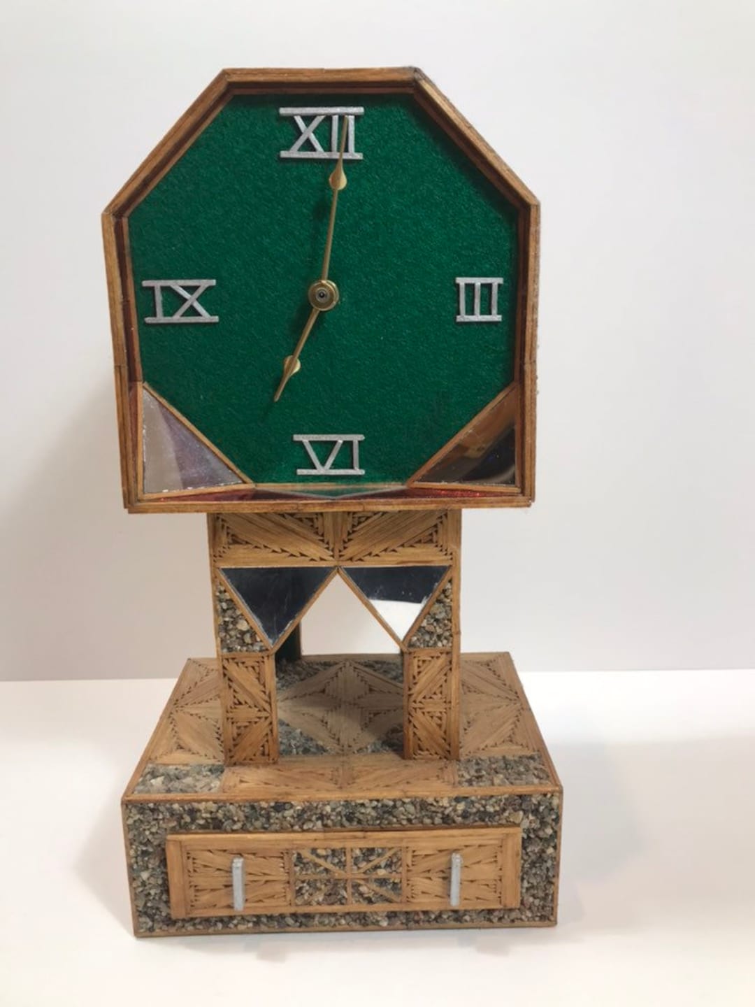 Exceptional Matchstick Clock- Prison Art, Folk Art, Vintage - Etsy