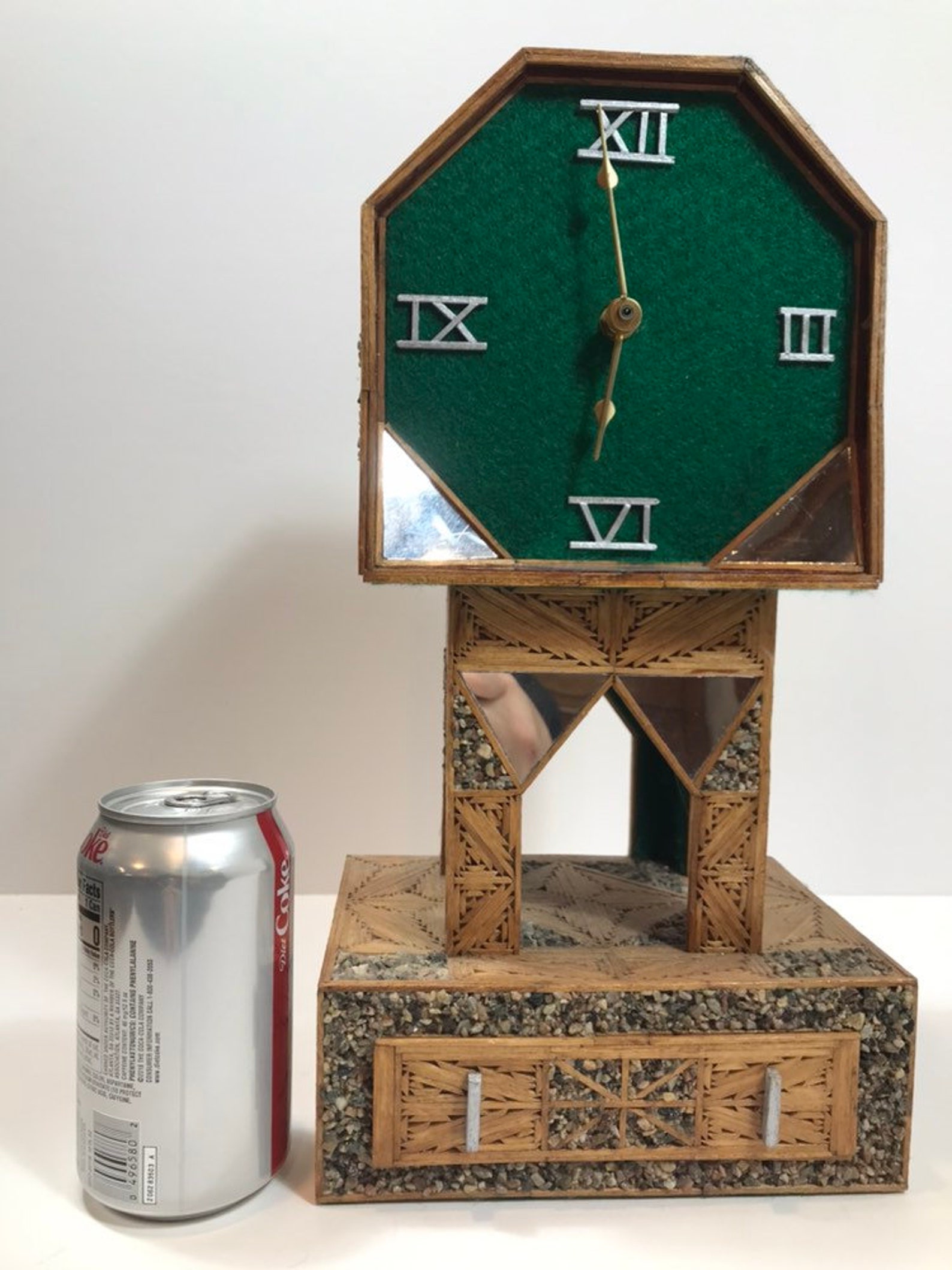 Exceptional Matchstick Clock- Prison Art, Folk Art, Vintage - Etsy