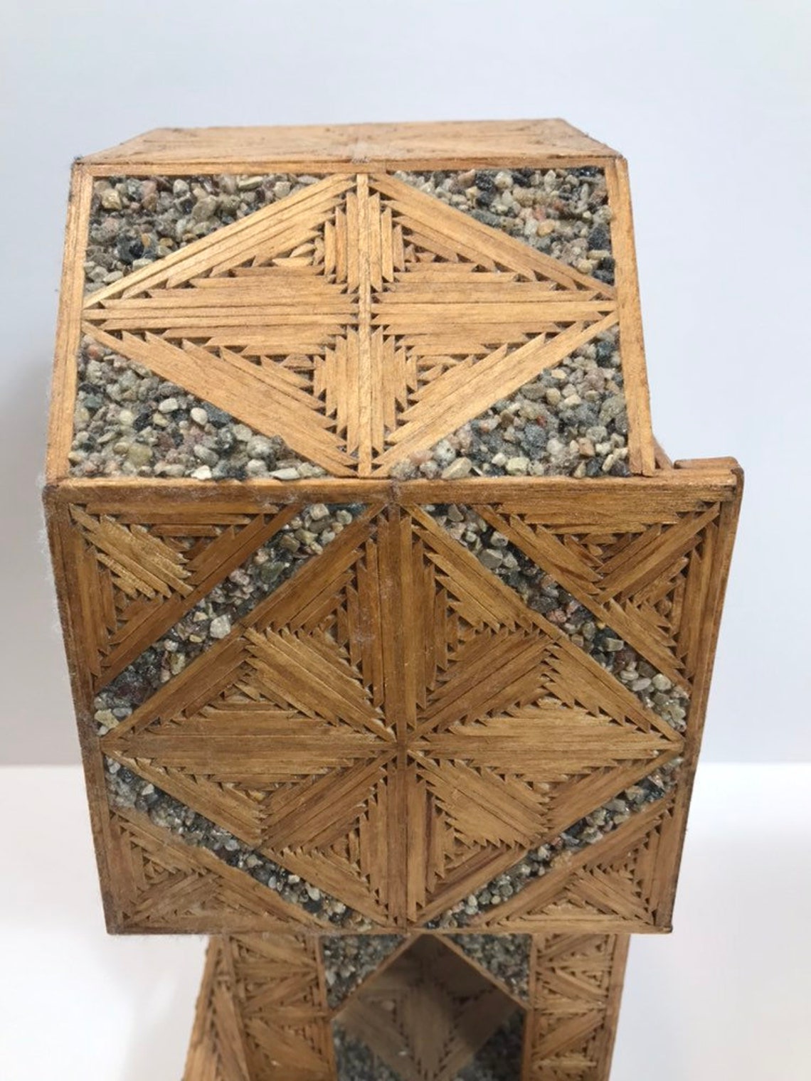 Exceptional Matchstick Clock- Prison Art, Folk Art, Vintage - Etsy