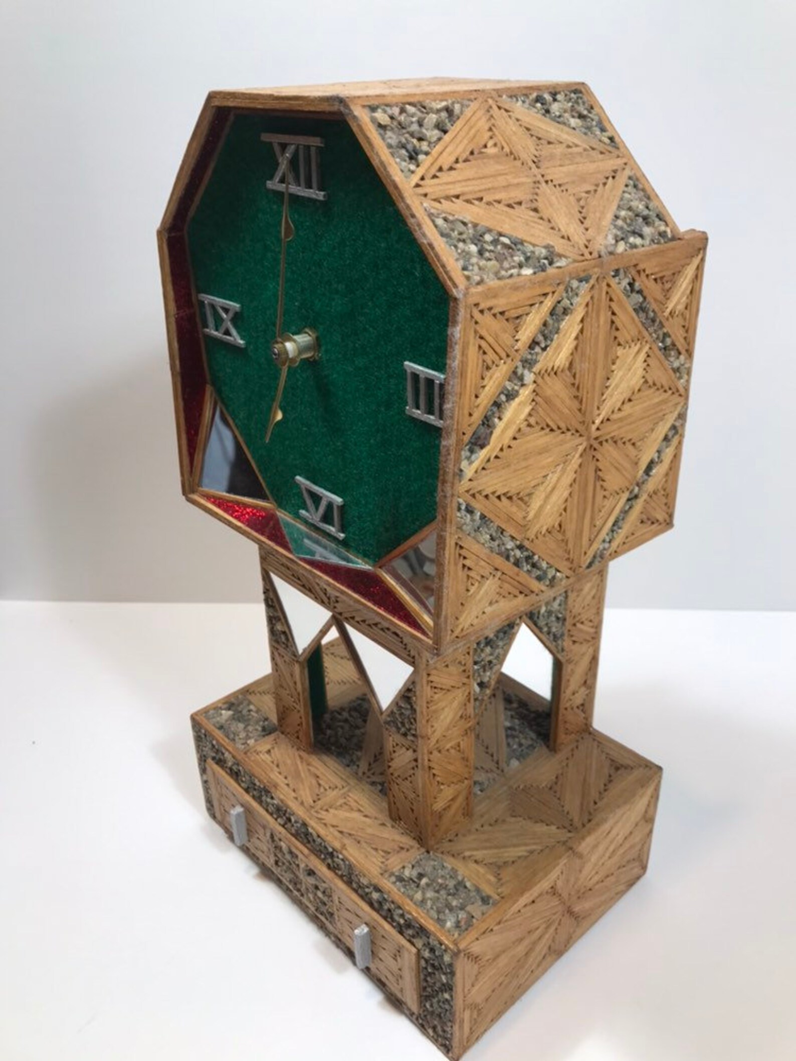 Exceptional Matchstick Clock- Prison Art, Folk Art, Vintage - Etsy