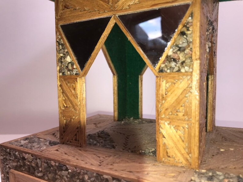 Exceptional Matchstick Clock- Prison Art, Folk Art, Vintage - Etsy