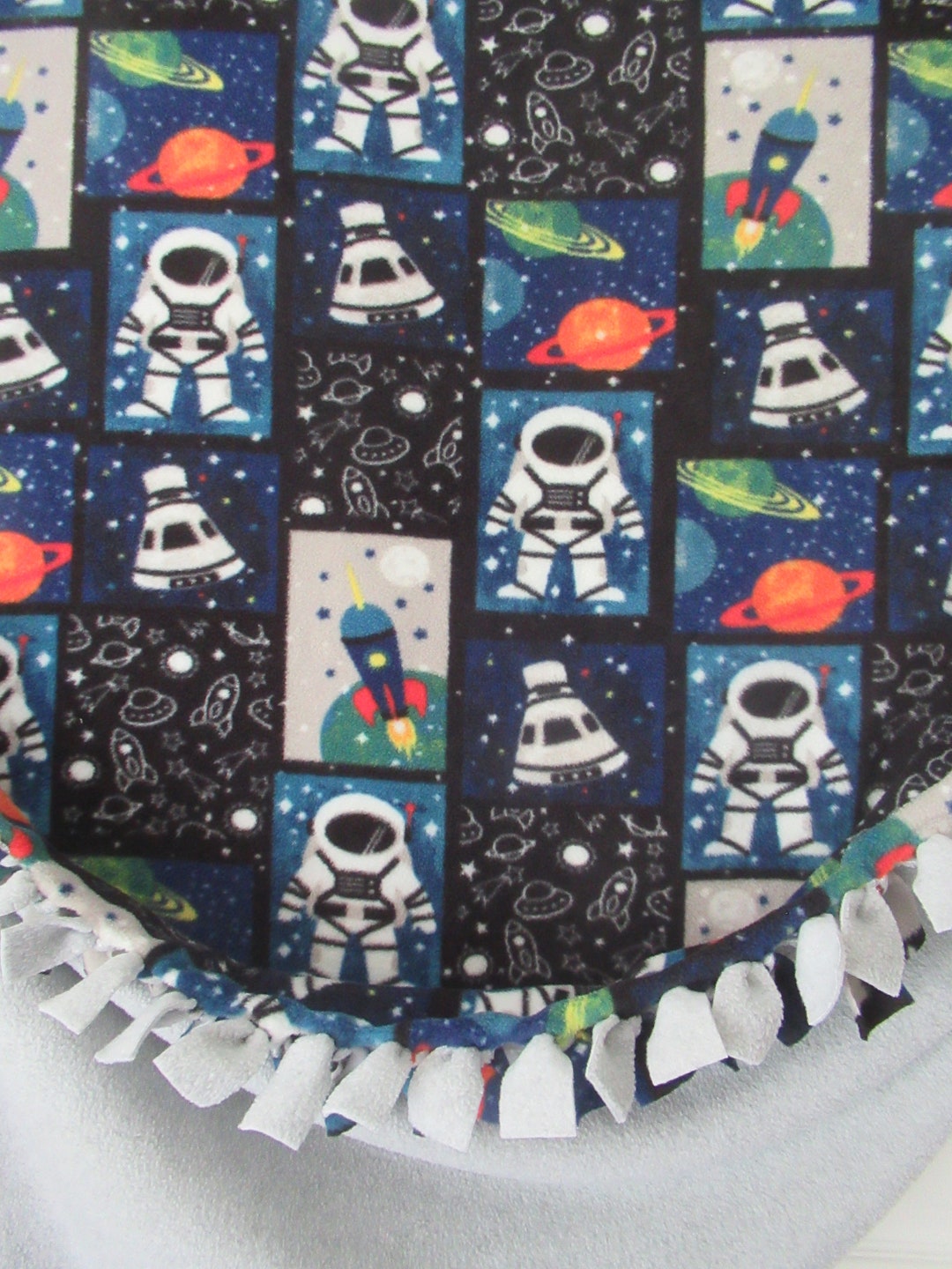 Space... the Next Frontier ~ No Sew Hand Tied Blanket Made From ...