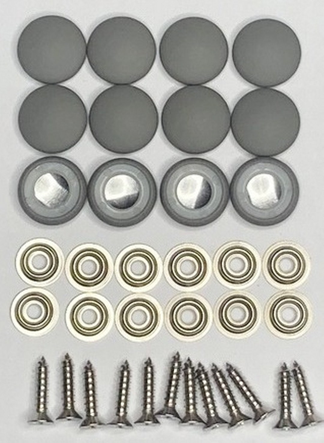 New Set of 12 #30 Dura Snap Upholstery Buttons RV Boat Medium Gray - Etsy