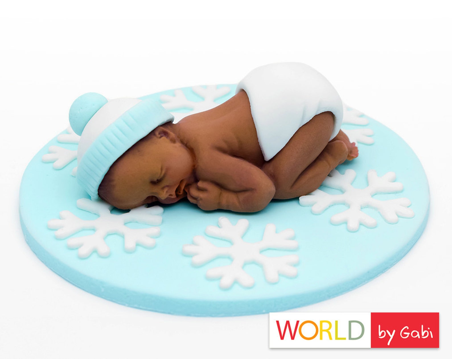Handmade Winter Baby Boy Fondant Cake Topper | Shower Decoration - Etsy