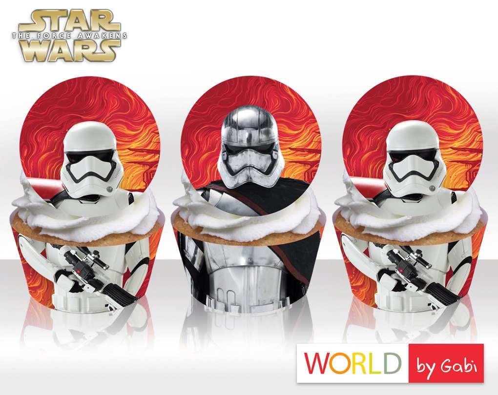 Star Wars Toppers Star Wars Wrappers Star Wars Cupcakes Star Wars ...
