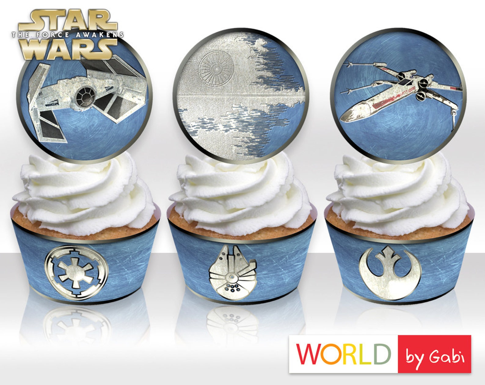 Star Wars Star Wars Toppers Star Wars Wrappers Cupcake | Etsy