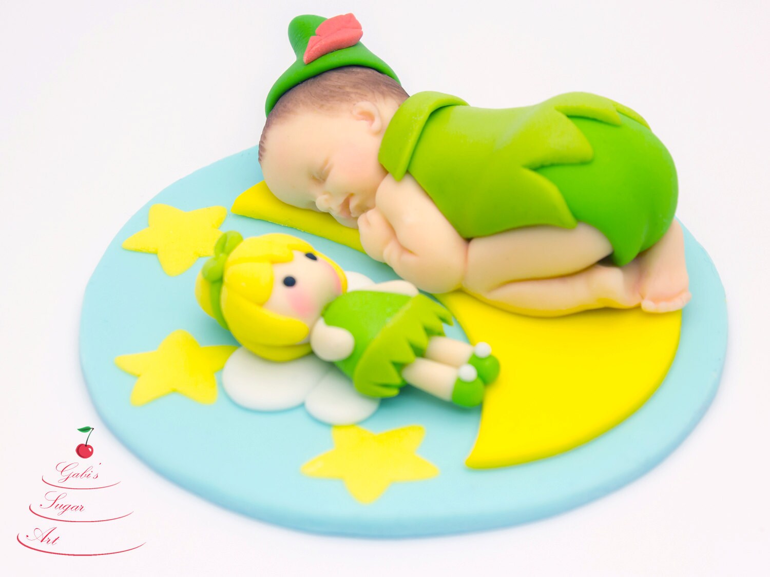 Peter Pan Cake Topper Baby Shower Baby Fondant Cake - Etsy