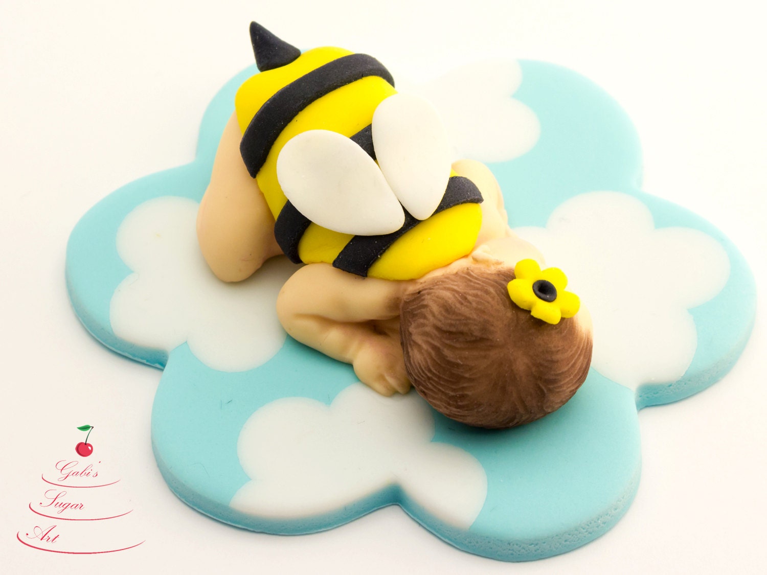 Fondant Baby Cake Topper Baby Bee Cake Topper Baby Shower - Etsy