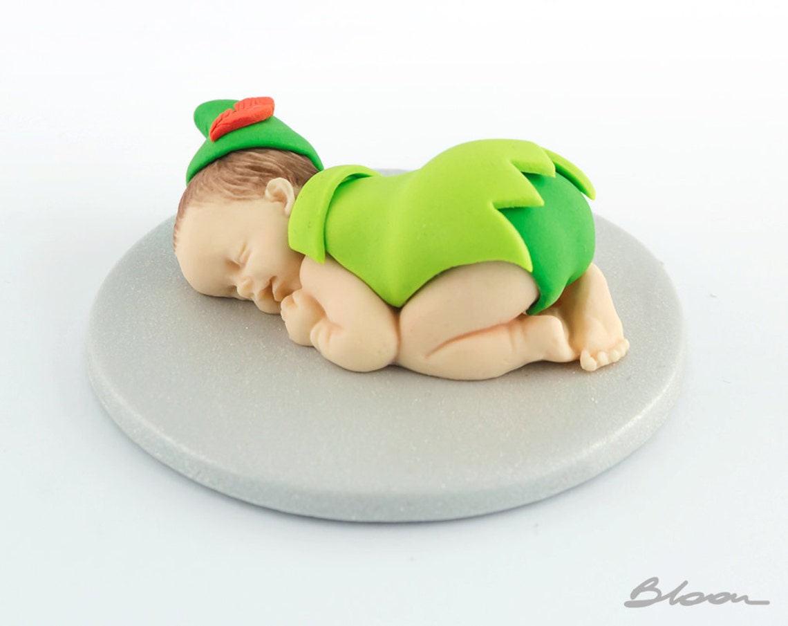 Peter Pan Baby Topper Baby Topper Peter Pan Cake Topper - Etsy