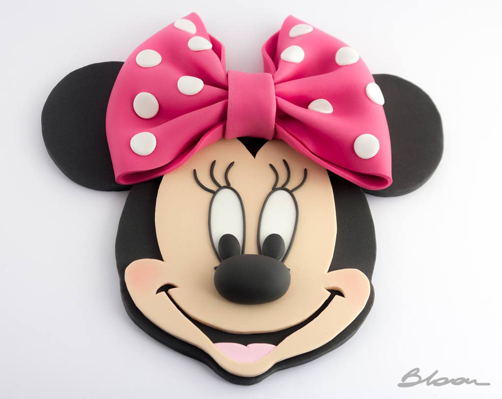Minnie Mouse Cake Topper / Minnie Mouse Fondant / Minnie Mouse Cake ...
