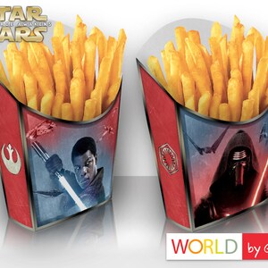 Star Wars Fries | Star Wars Fries Box |star Wars Party | Force Awakens ...