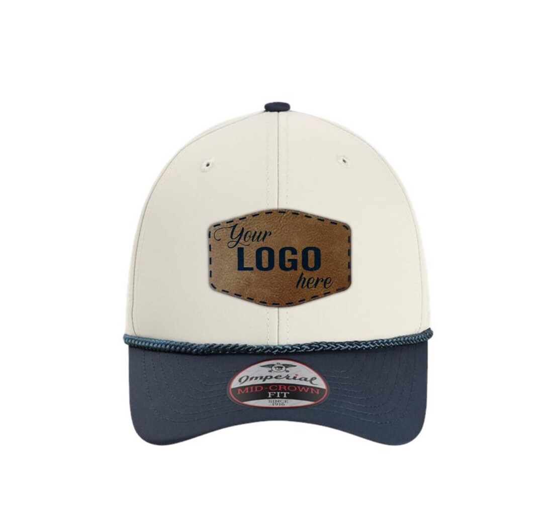 Imperial 7054 Wingman Cap With Custom Vegan Leather Patch | Bulk Hats ...