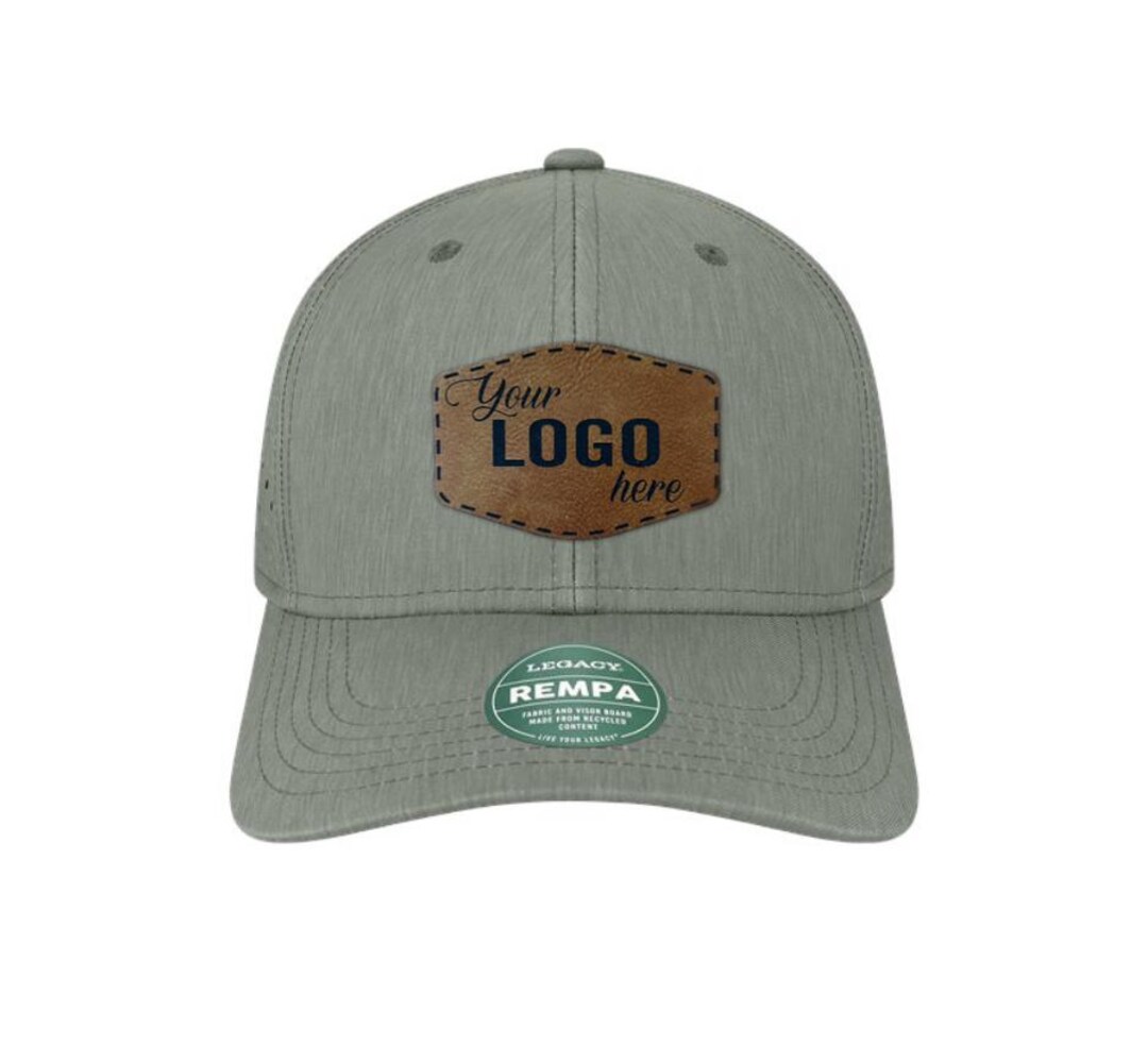 Legacy Rempa Mid Profile Cap With Custom Vegan Leather Patch Bulk Hats ...