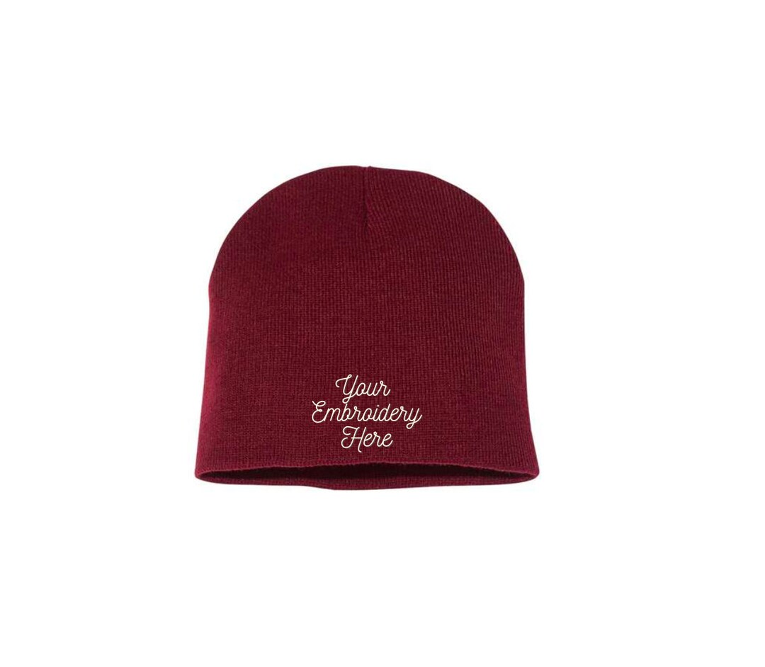 Custom Embroidered YP Classics 1500KC Knit Beanie | Personalized Beanie ...