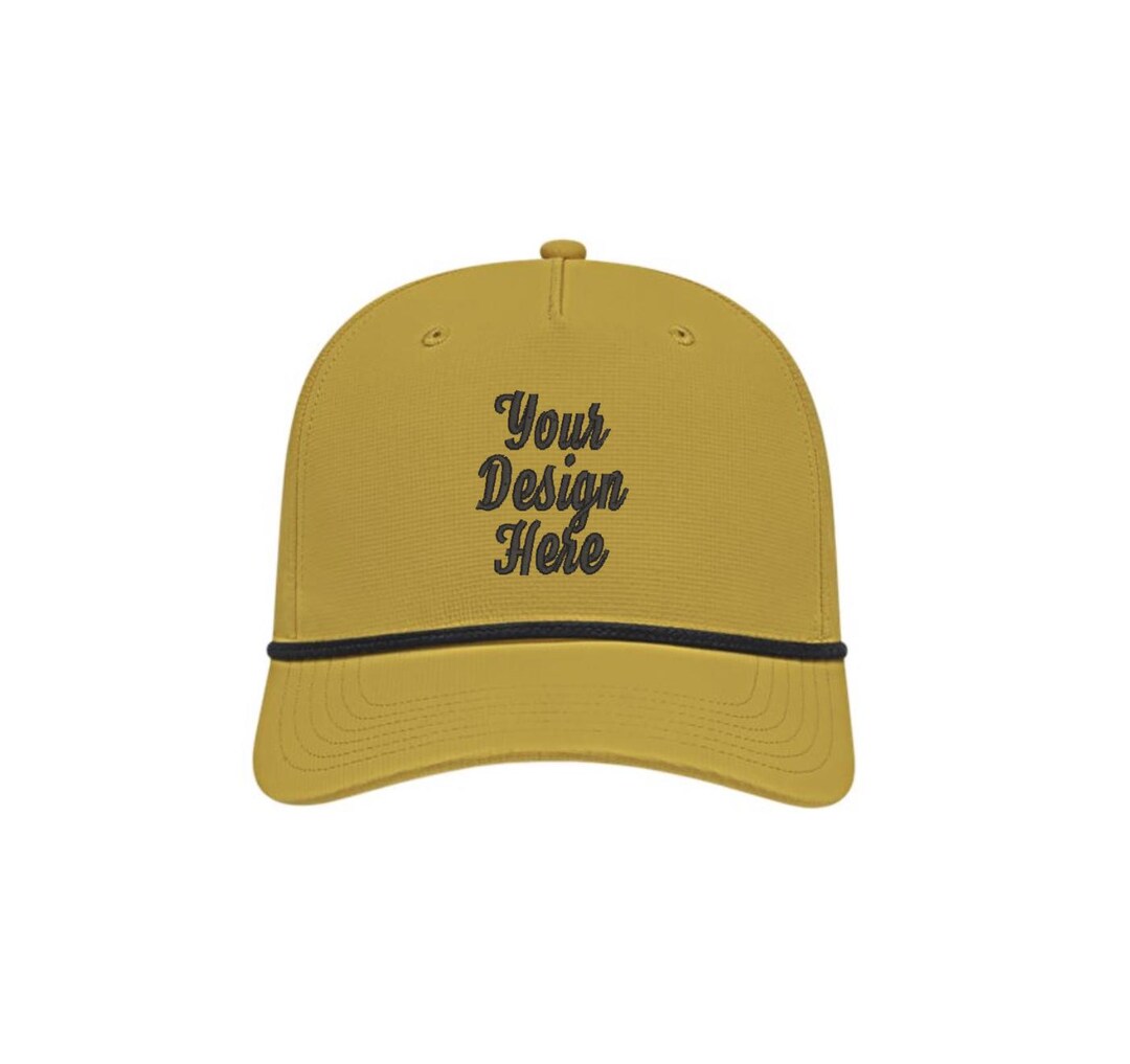 Custom Embroidered Cap America I7256 Athletic Rope Cap Personalized Cap ...