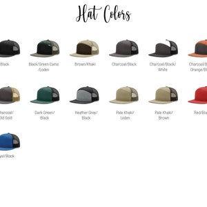 Richardson 168 7 Panel Trucker Hat With Custom Vegan Leather - Etsy