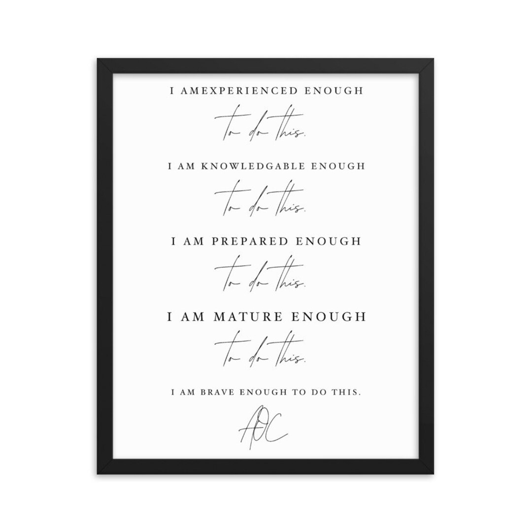 AOC Quote | Alexandria Ocasio- Cortez | Poster Print | - Etsy