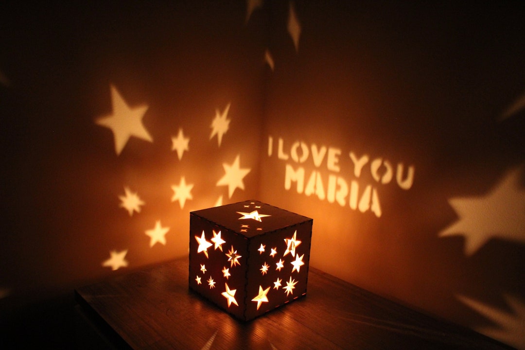 Girlfriend Personalized Gift, Light up Message Magic Box, Customized ...
