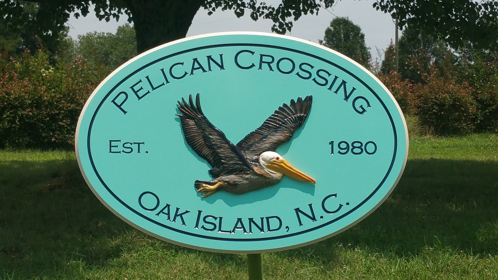 Large Beach House Name Signs Pelican Address Sign | Etsy