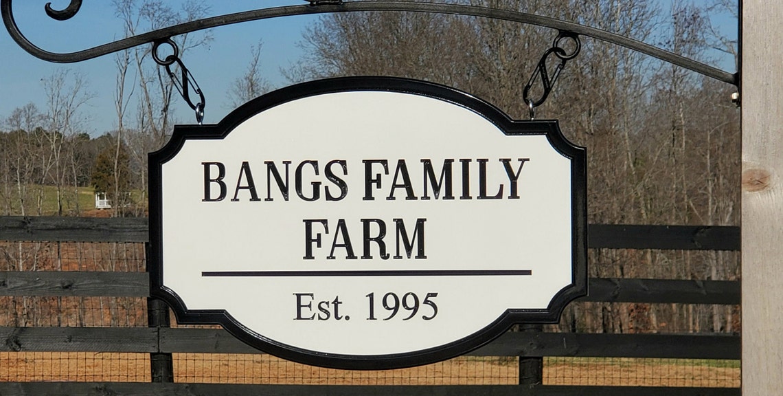 Outdoor Custom Farm Name Signs Personalized PVC Address Sign - Etsy