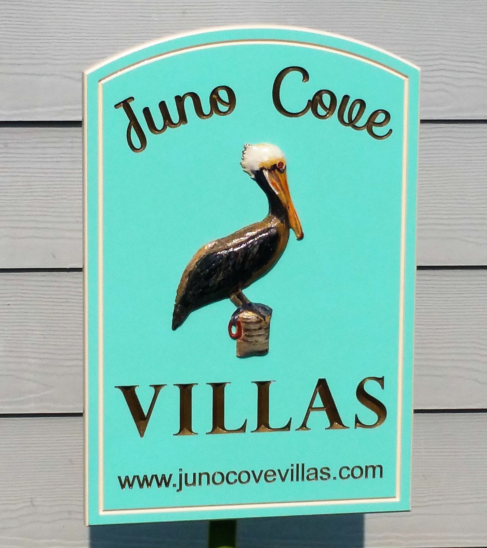 Custom Coastal PVC Signs Perching Pelican Beach House - Etsy
