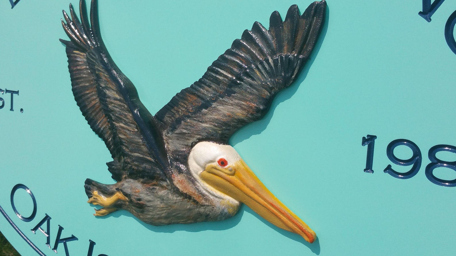 Large Beach House Name Signs Pelican Address Sign | Etsy