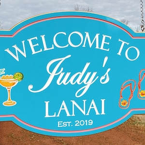 Lanai Signs Personalized Outdoor Poolside Bar Cabana Sign - Etsy