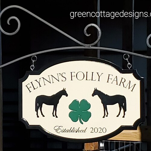 Animal Farm Sign With Horses and Cows LMW-16-86 | Etsy