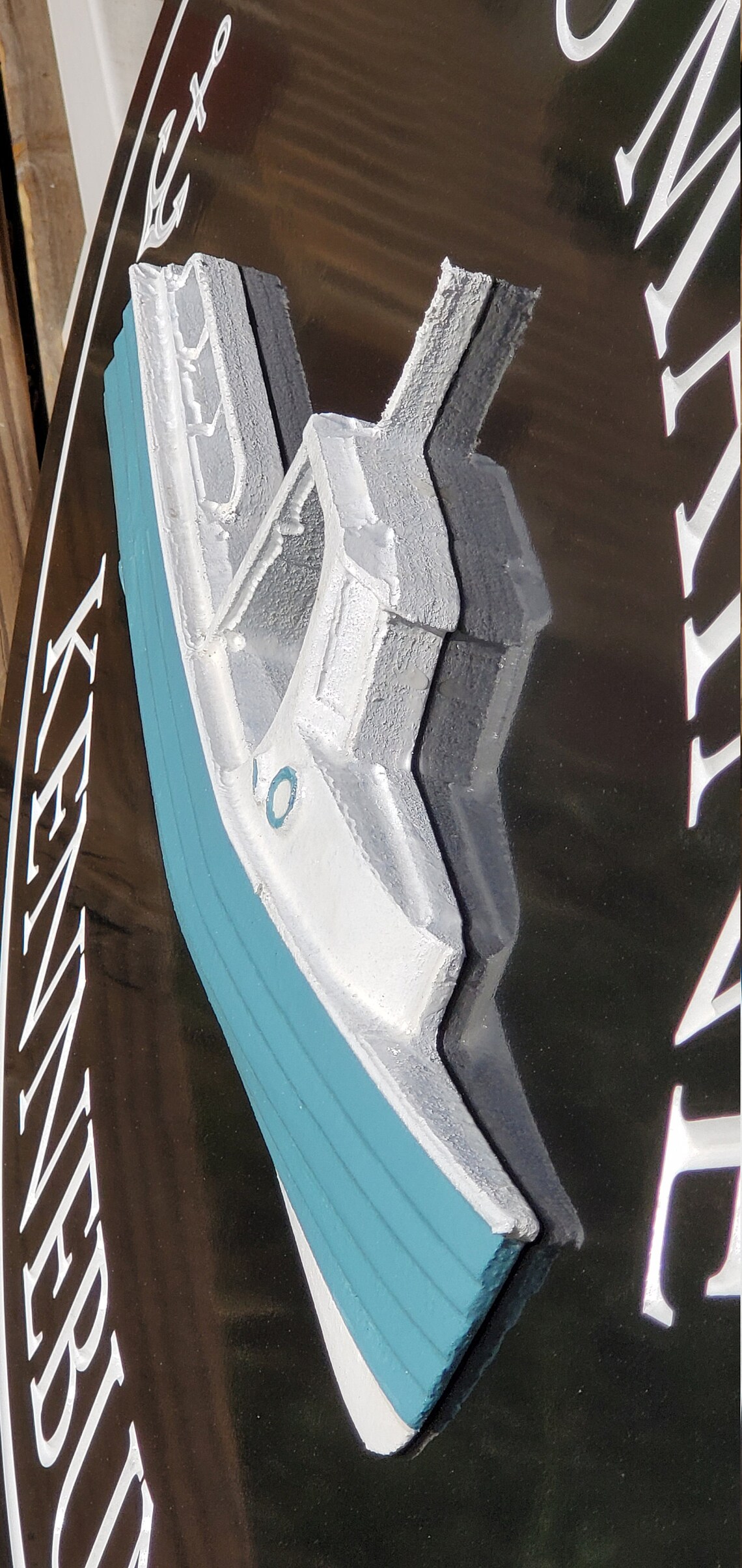 Fishing Boat Carving Sign Outdoor Cottage Name Sign PVC - Etsy