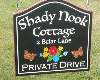 Butterfly Address Sign - Etsy