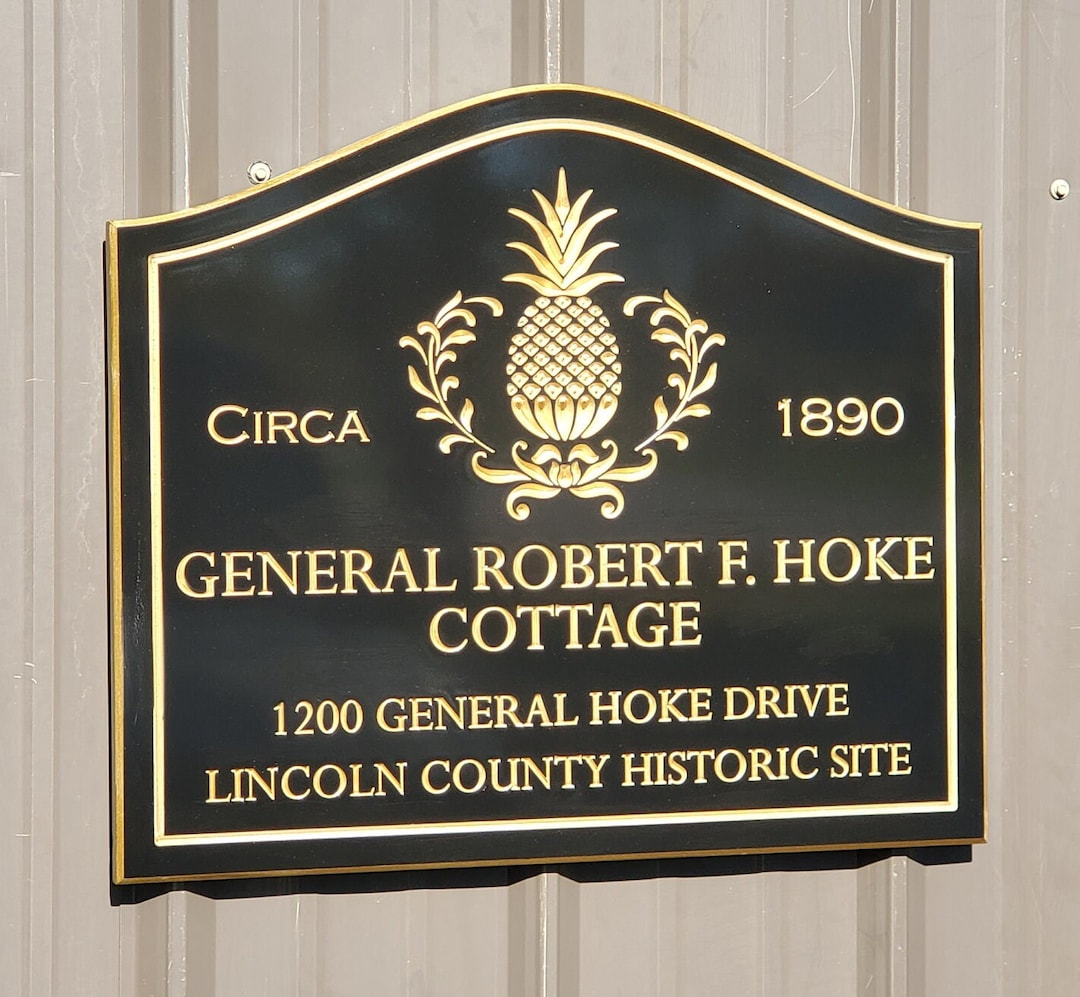 Circa Year Historic House Sign Historical Property Gold Pineapple ...