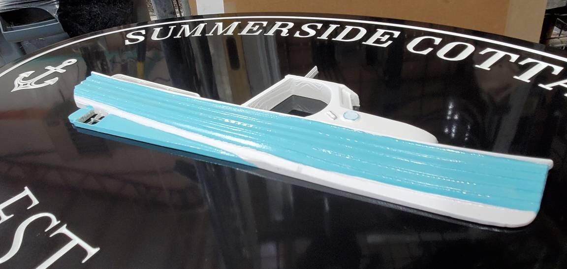 Fishing Boat Carving Sign Outdoor Cottage Name Sign PVC | Etsy