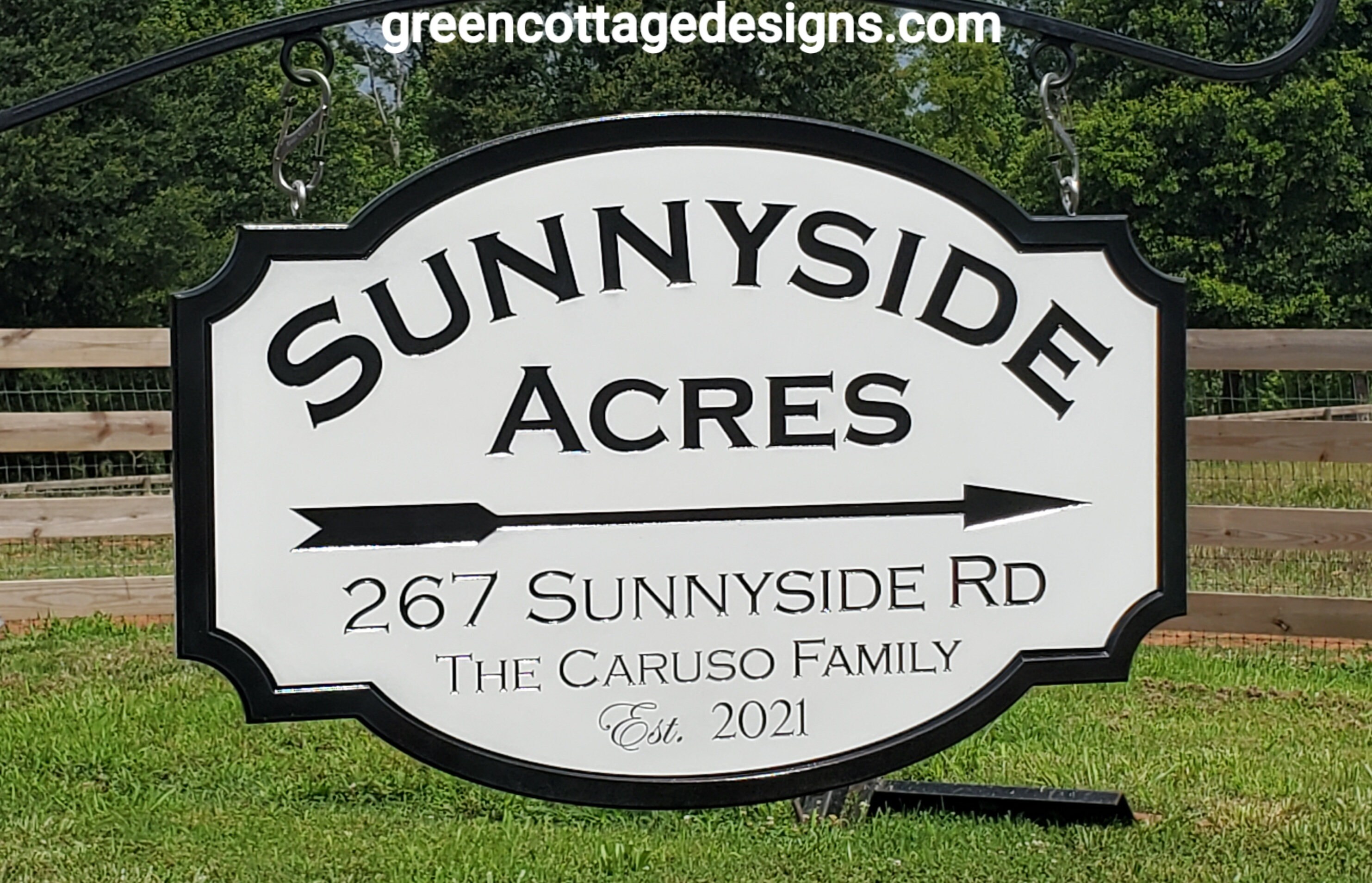 Large Farm Name Signs PVC Address Family Estate Sign | Etsy