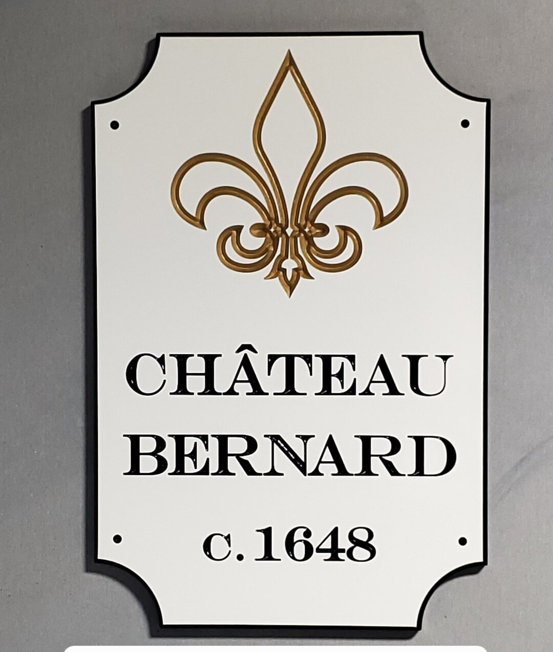 Fleur De Lis Signs Historic House Plaque Circa Date Register - Etsy