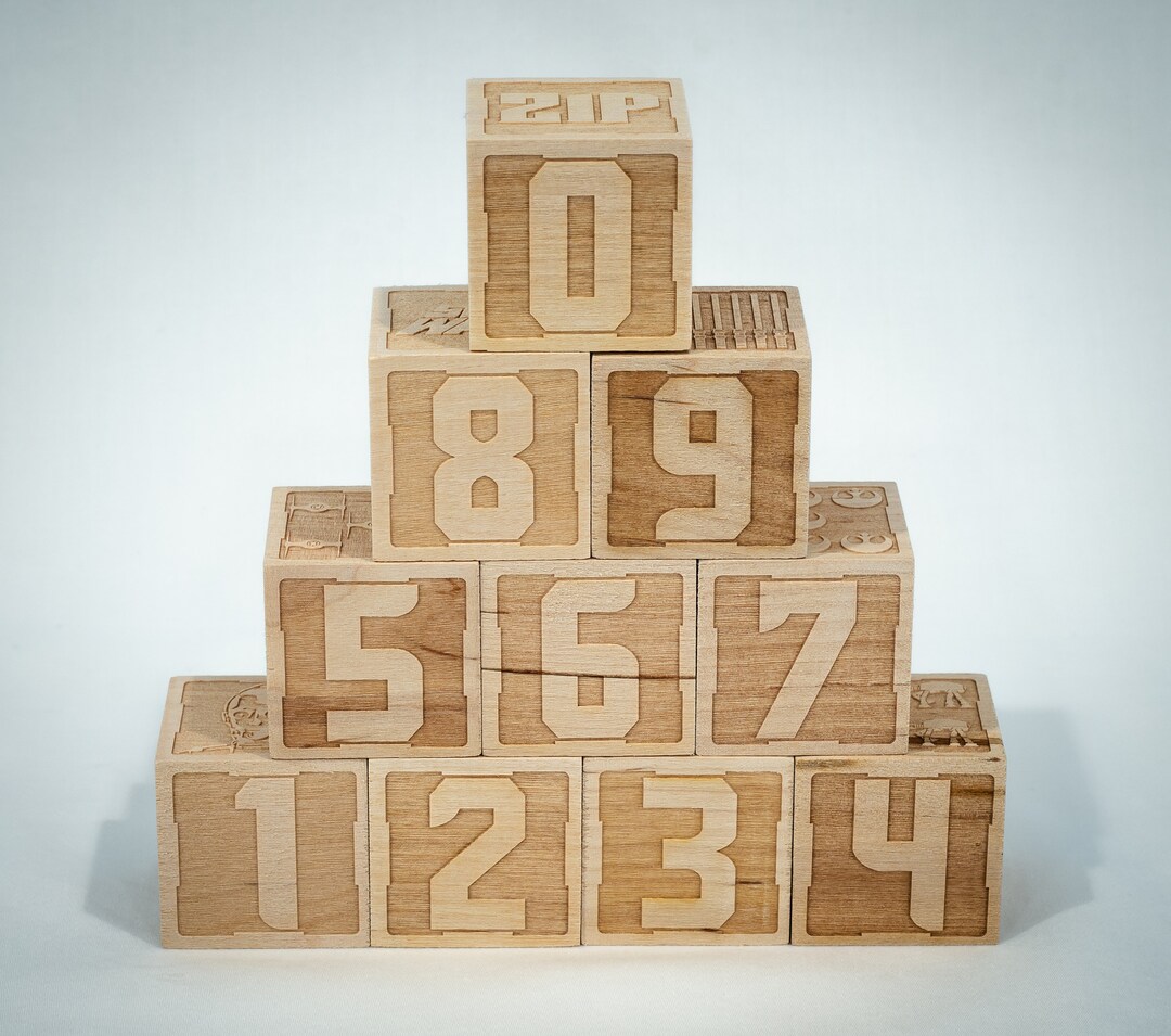 STAR WARS Themed Number Blocks 0 Through 9 - Etsy