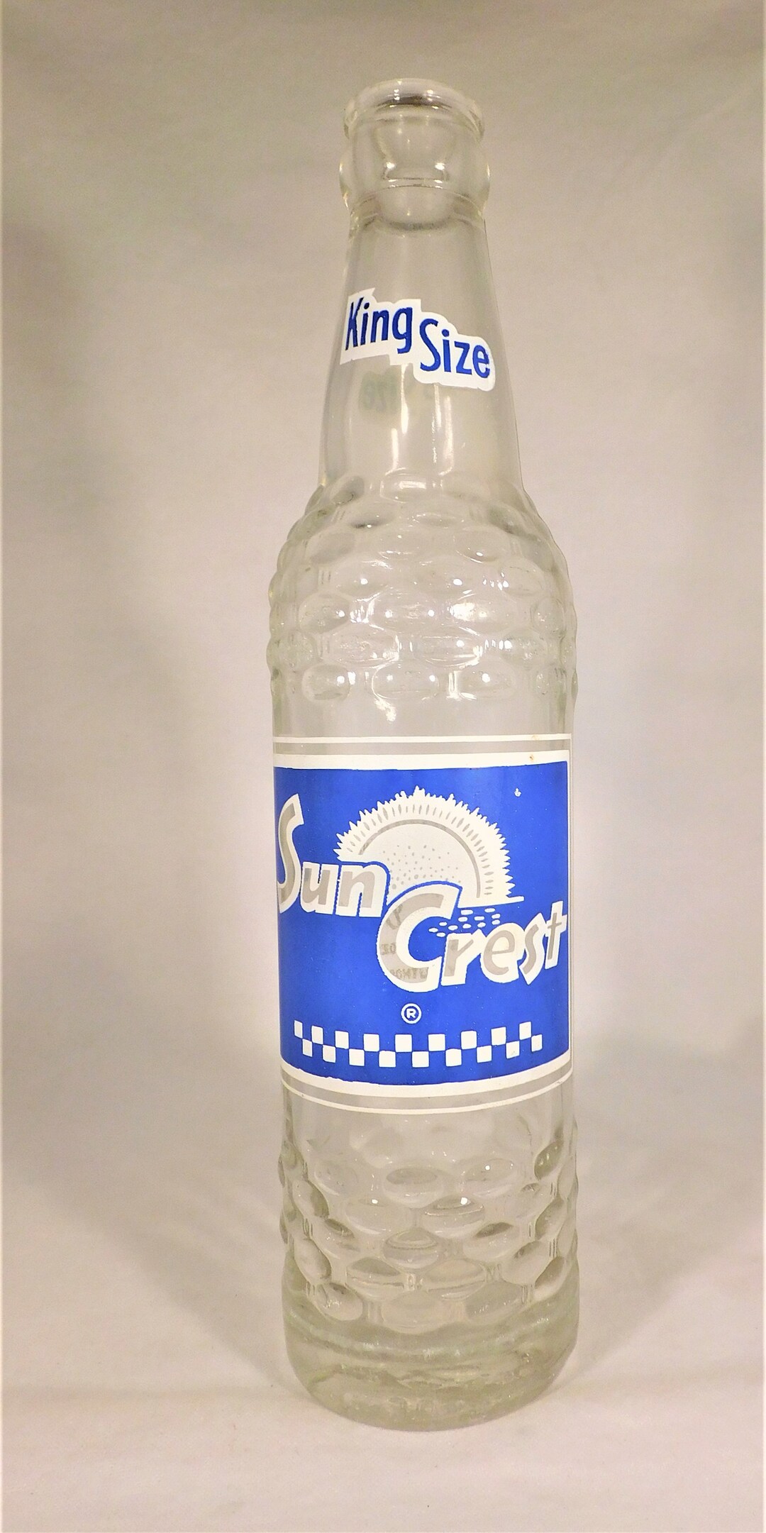 Vintage Sun Crest King Size Soda Bottle - Etsy