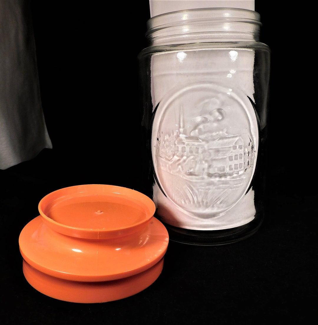 Vintage Tang Church Jar & Original Orange Plastic Lid - Etsy