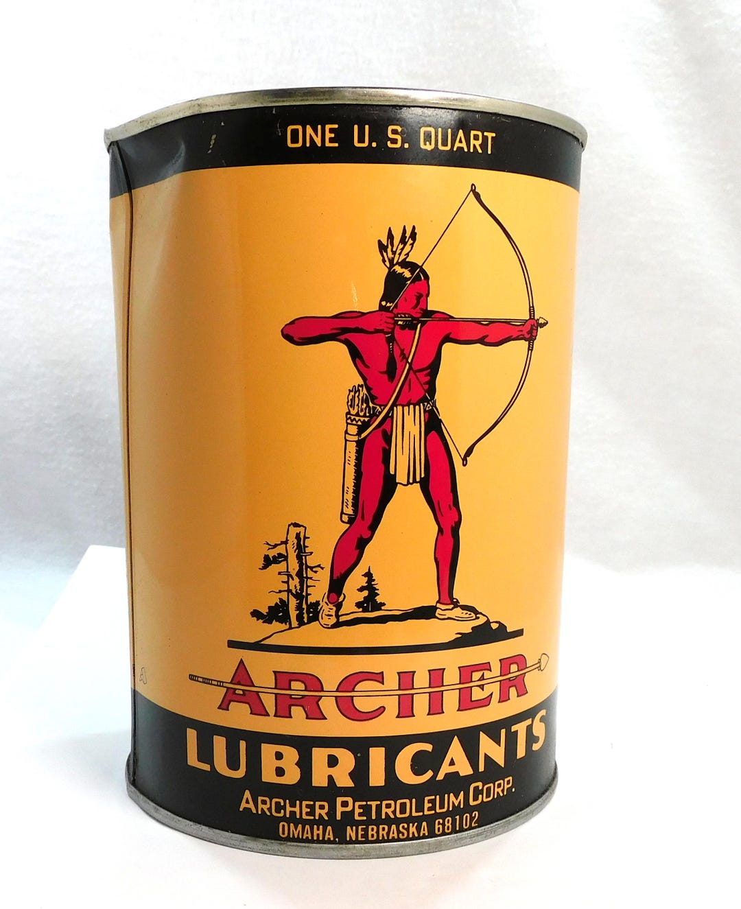 Vintage Archer One Quart Empty Oil Can - Etsy