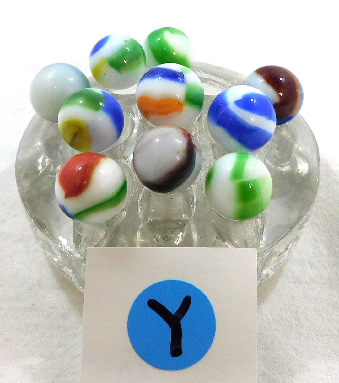 Vintage 10 Glass Vitro Marbles Nice Shape Multicolor & Condition - Etsy